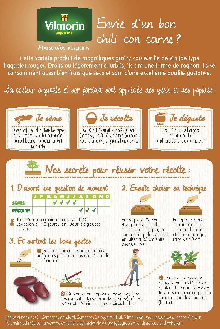 Haricot Canadian Wonder | 10m | à Ecosser Nain | Vilmorin Jardin