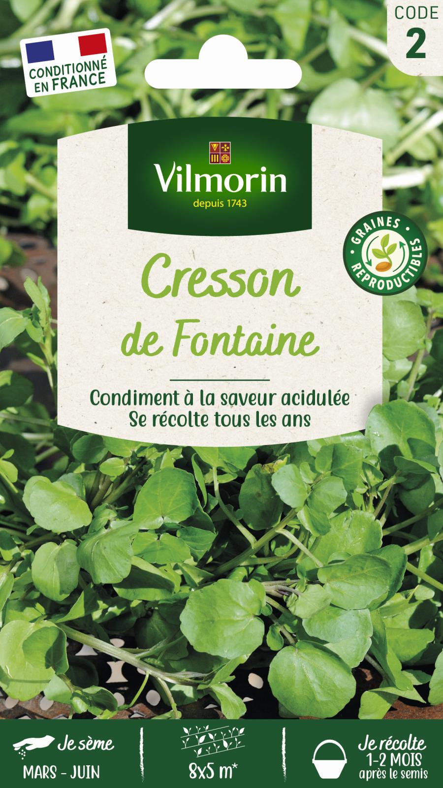 Cresson de Fontaine Amélioré | Très productif & tendre | Vilmorin Jardin