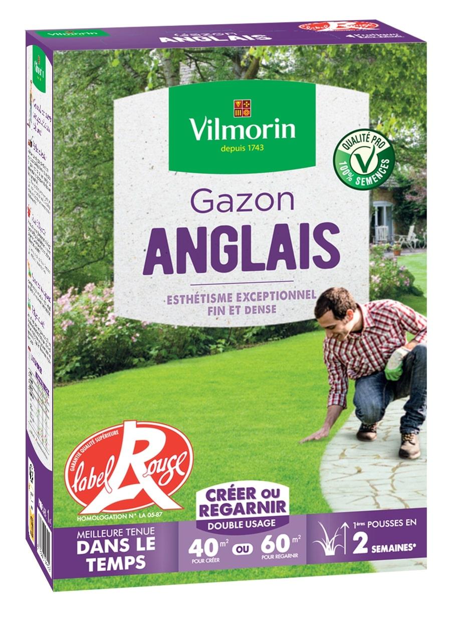 Gazon Anglais 1kg | Fin, Dense, Esthétique | Vilmorin Jardin