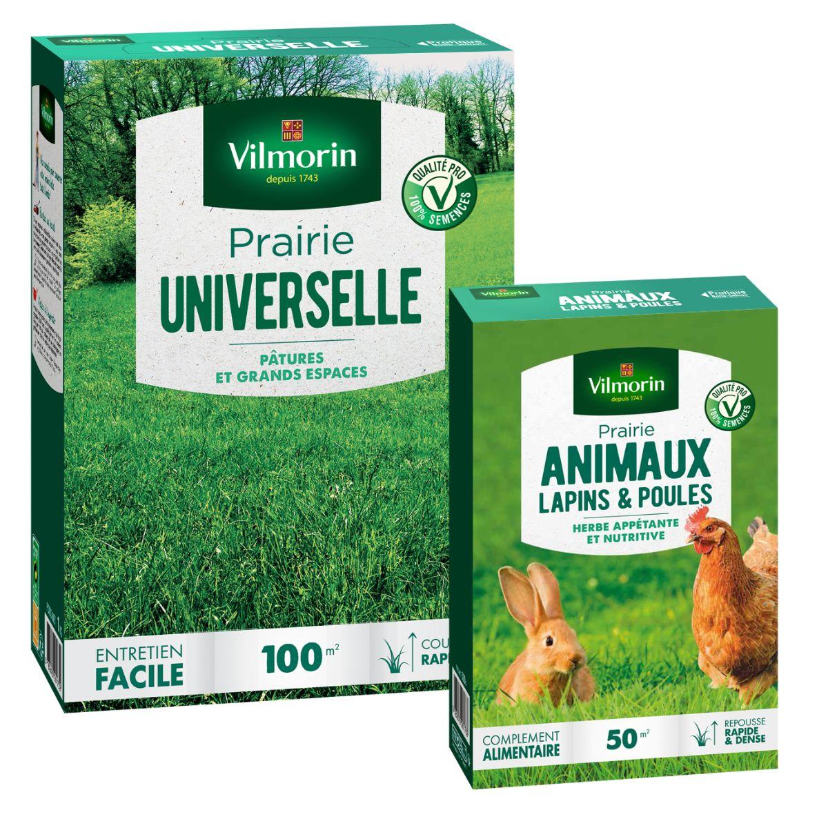 Pack Prairie Universelle + Prairie Animaux – 1,5 kg | Vilmorin Jardin